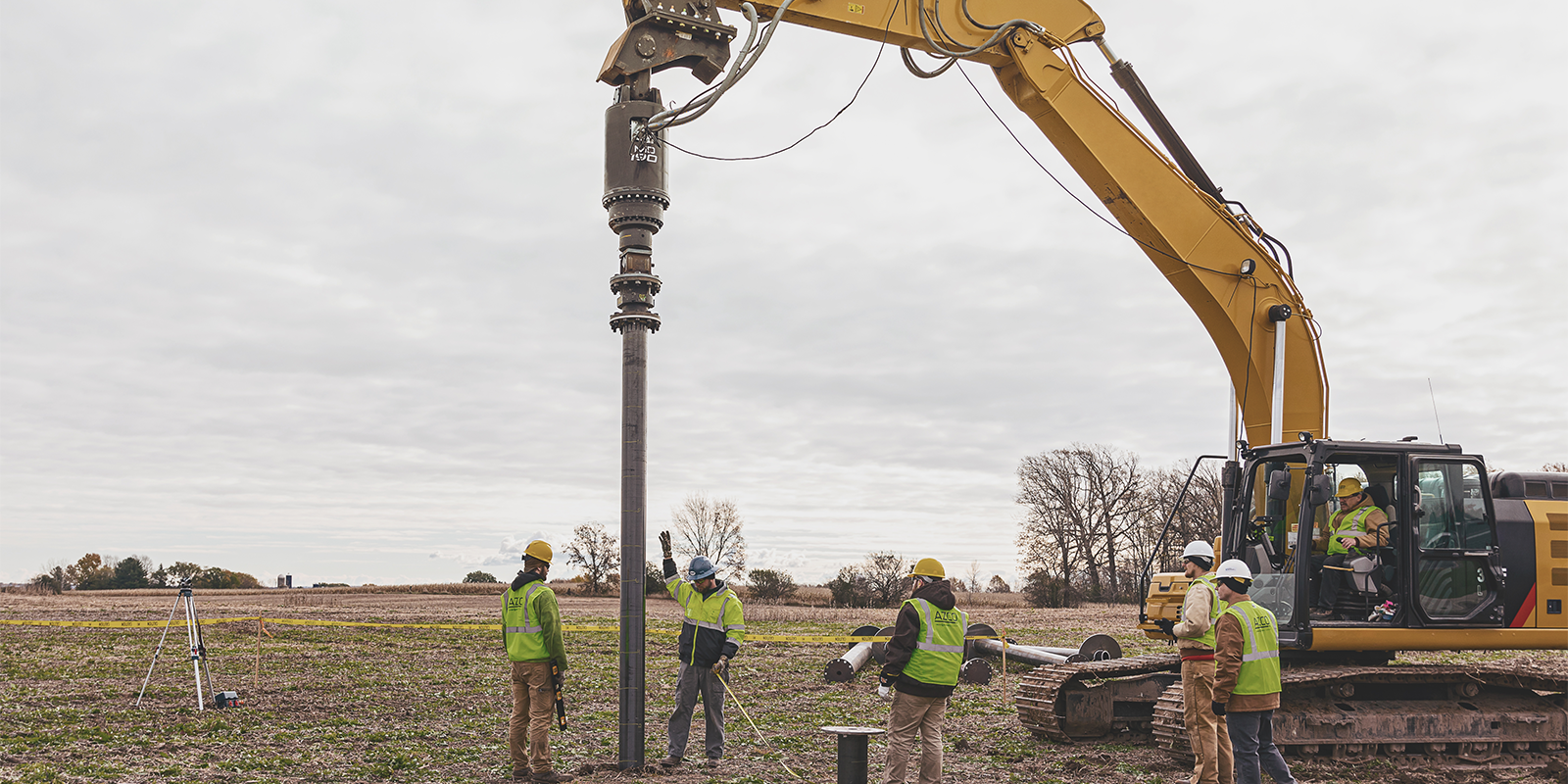 Helical Pile Foundation Construction and Prefabrication